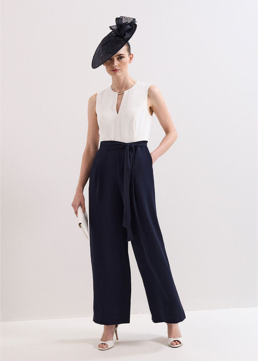 Phase Eight Brylee Wide Wide Jumpsuit Navy – Goods